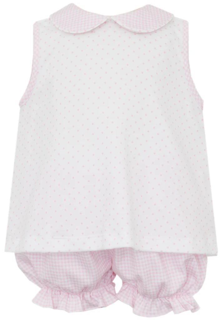 BROOKE PINK BITTY DOT BLOOMER SET – MiMi Kids