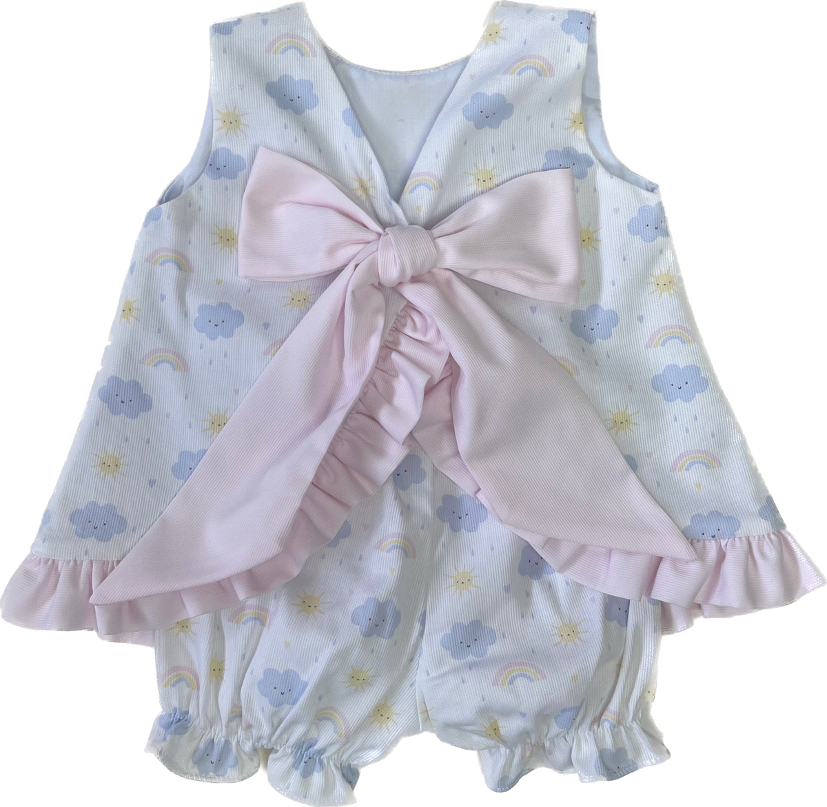 LULU BEBE PASTEL RAINBOWS AND CLOUDS BLOOMER SET – MiMi Kids