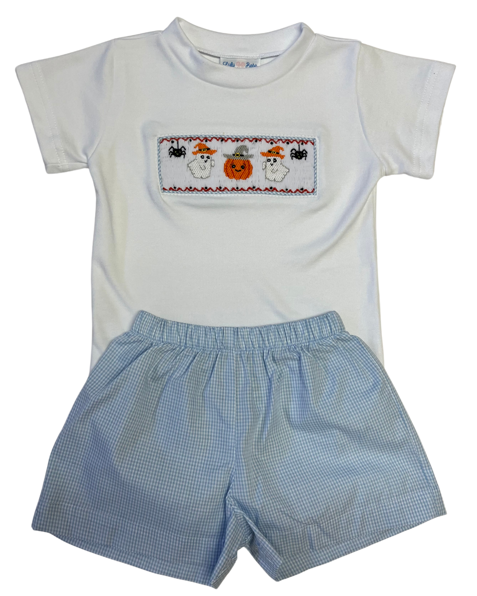 HALLOWEEN SMOCKED SHORT SET – MiMi Kids