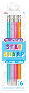 STAY SHARP NON-SHARPENING GRAPHITE PENCILS - RAINBOW – MiMi Kids
