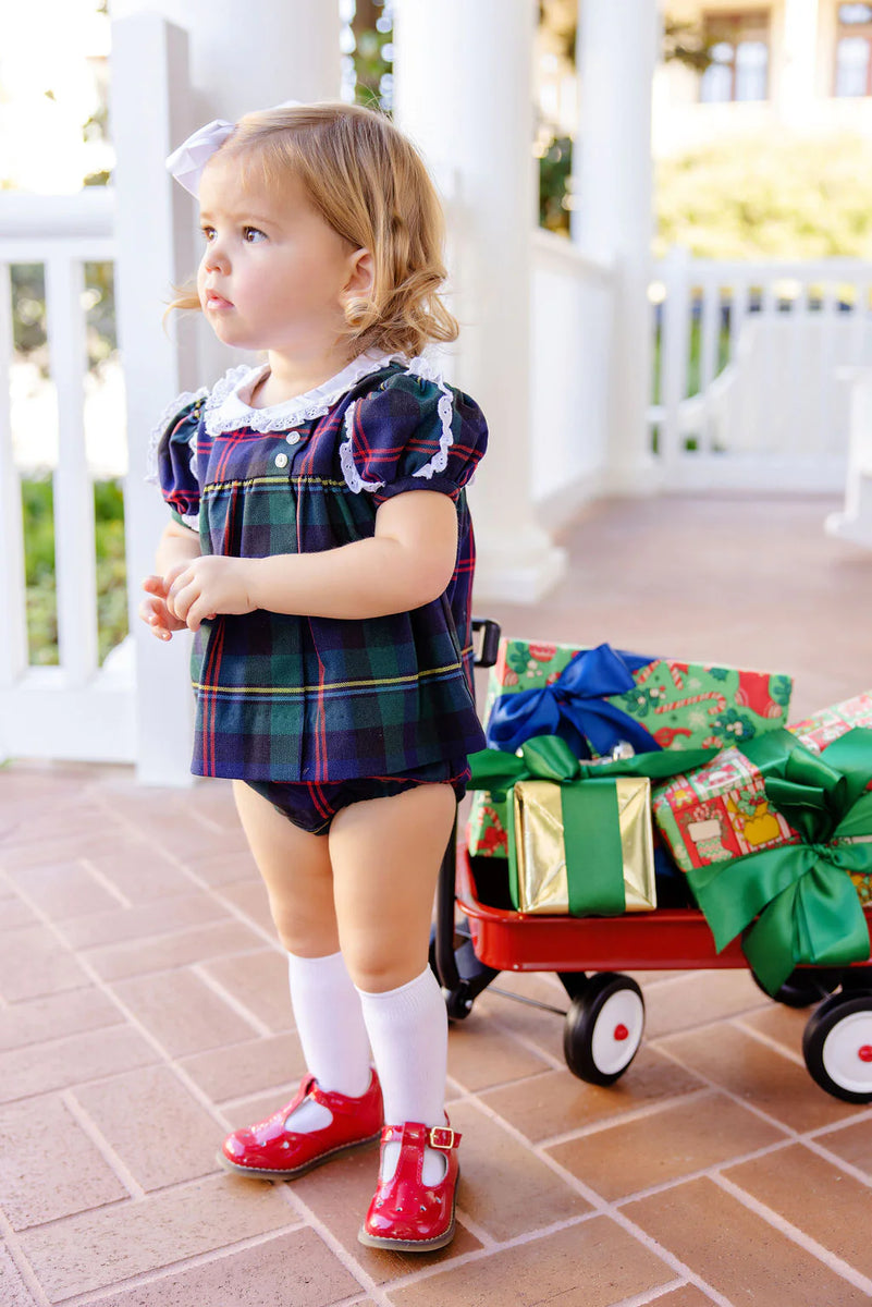 MARY BAKER BLOOMER SET HORSE TRAIL TARTAN – MiMi Kids