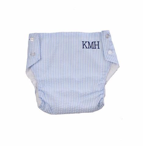 DALTON DIAPER COVER - BLUE SEERSUCKER – MiMi Kids
