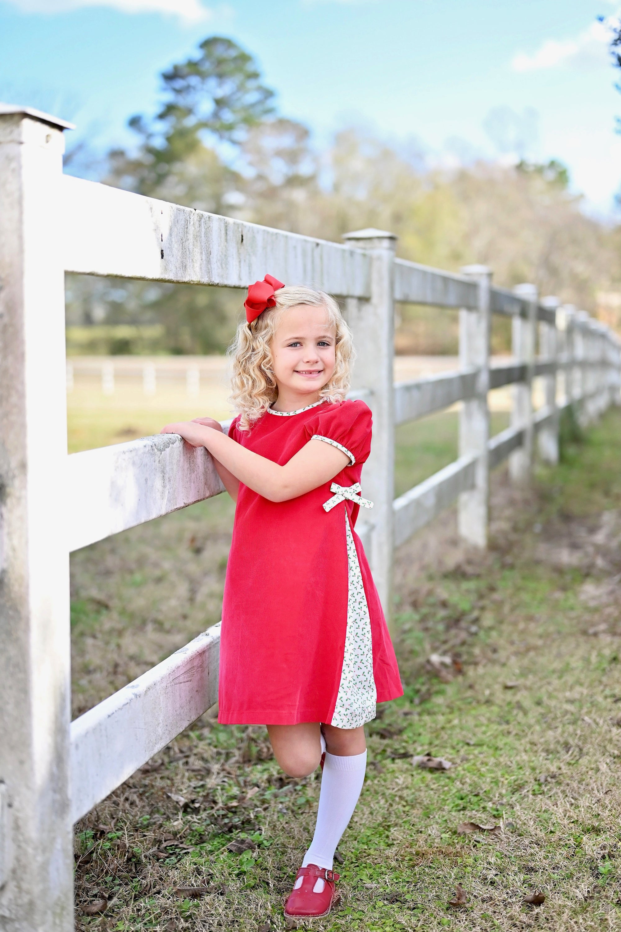 JAMES & LOTTIE CECE DRESS - HOLLY – MiMi Kids